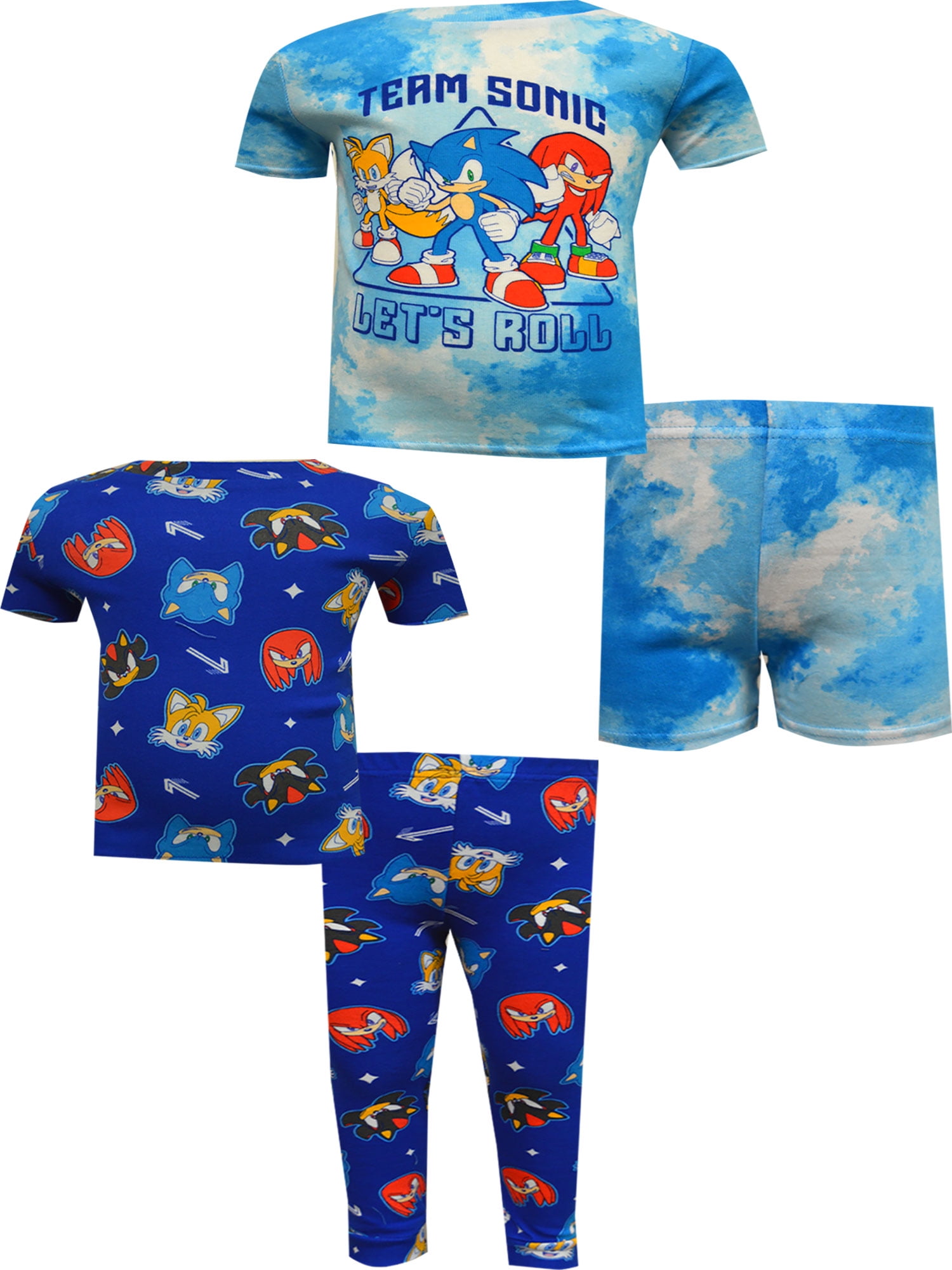 Komar Kids Boys Sonic the Hedgehog Team Sonic Cotton 4 Piece Toddler ...