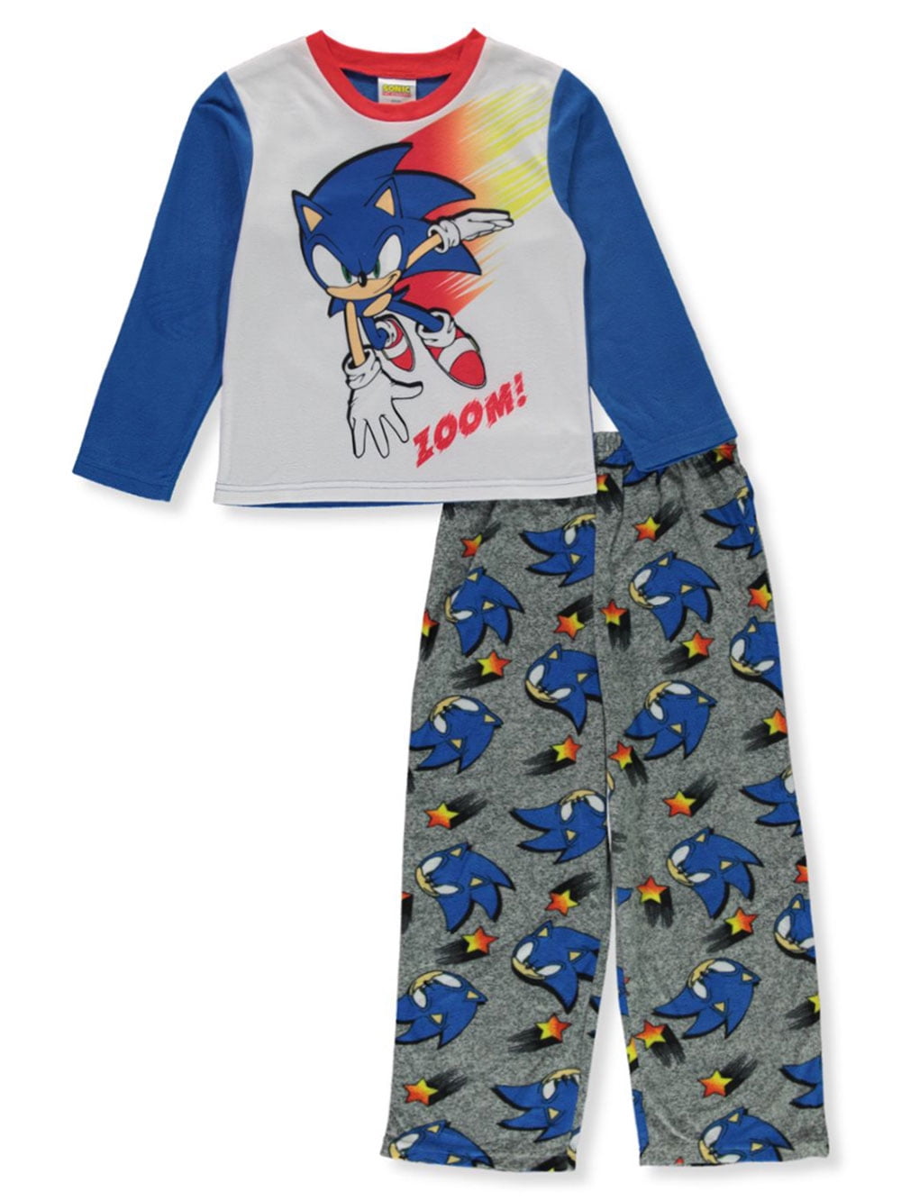 Komar Kids Boys Sonic The Hedgehog Zoom Fleece Pajamas 10 Walmart