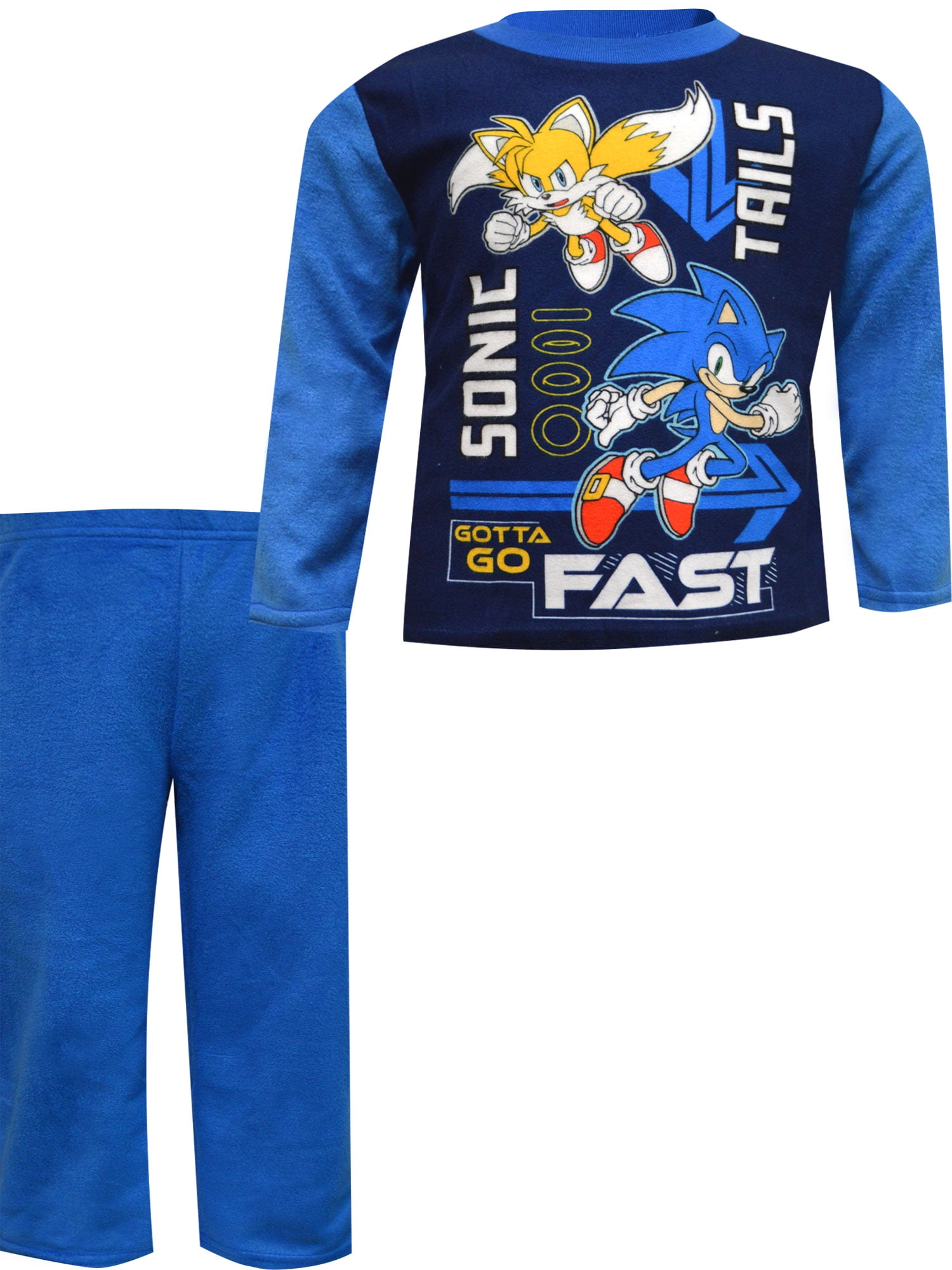 Komar Kids Boys Sonic the Hedgehog and Tails Gotta Go Fast Fleece ...
