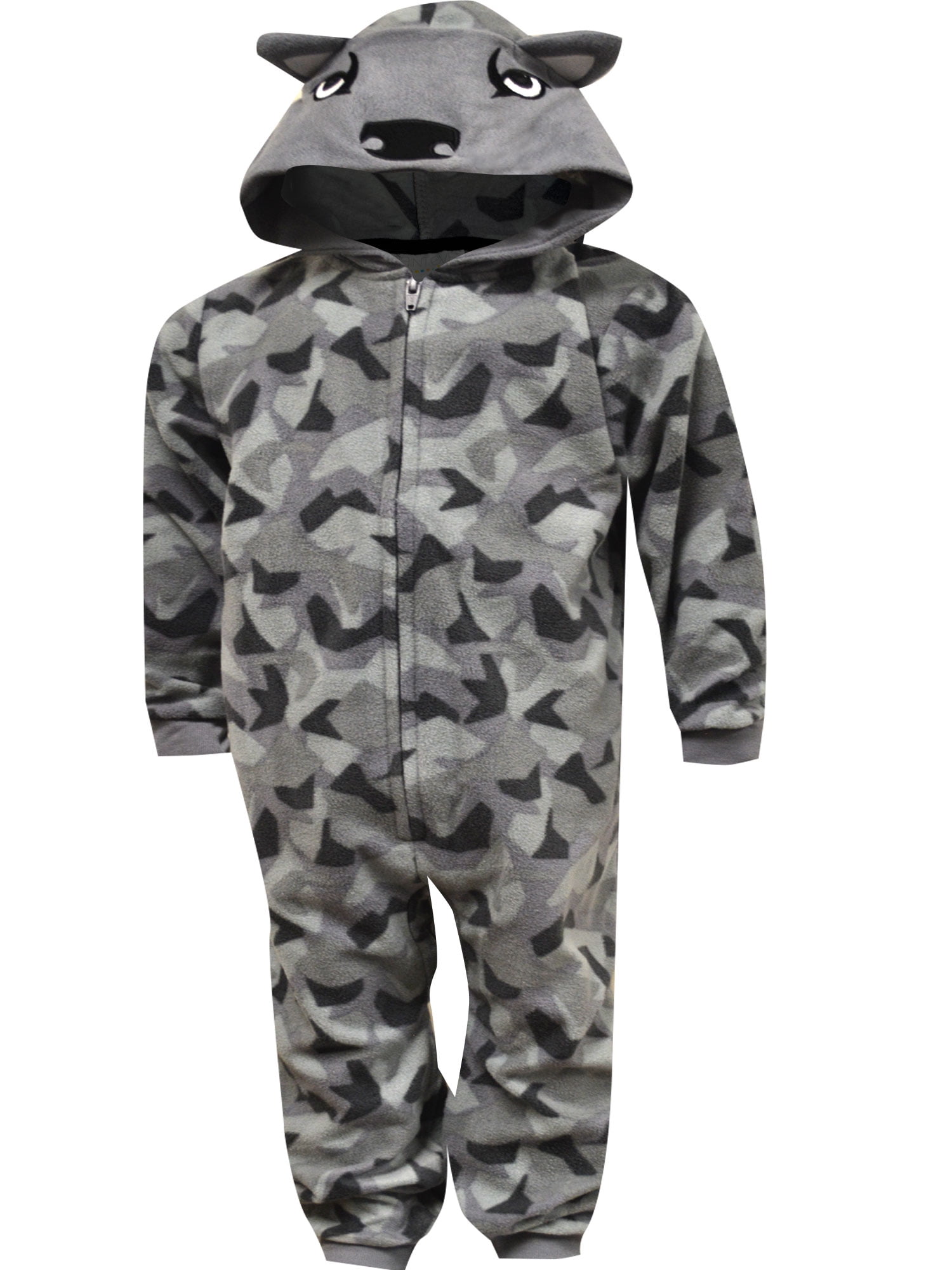 Komar Kids Boys Wolf Hooded Blanket Sleeper with 3D Face (4/5) - Walmart.com