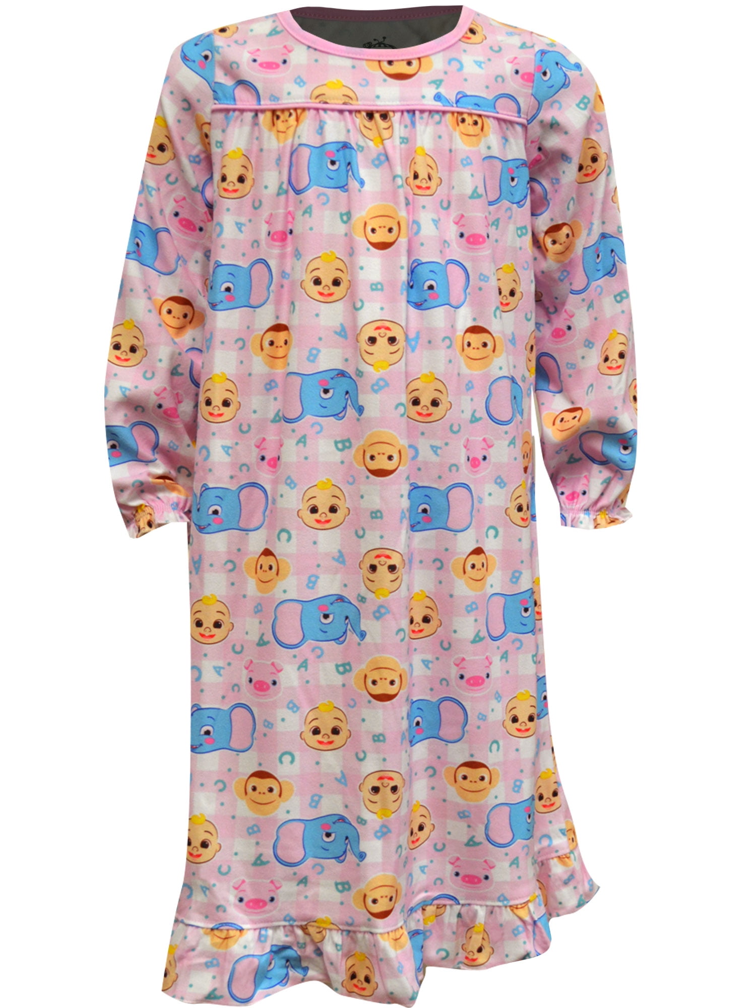 Komar Kids Girls Cocomelon Pink Toddler Girls Traditional Flannel ...