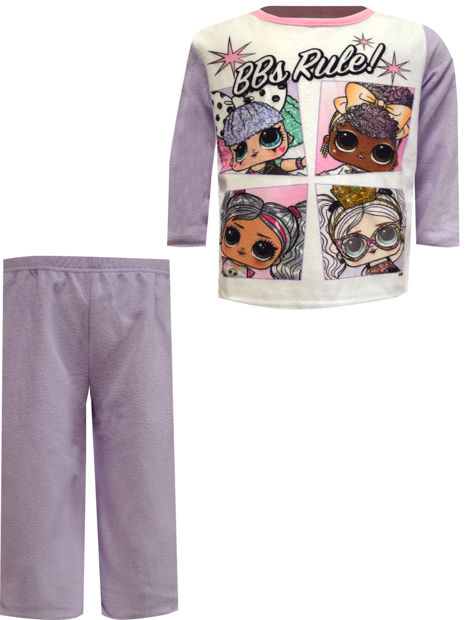 Komar Kids Girls LOL Surprise BBs Rule Fleece Pajama (8) - Walmart.com