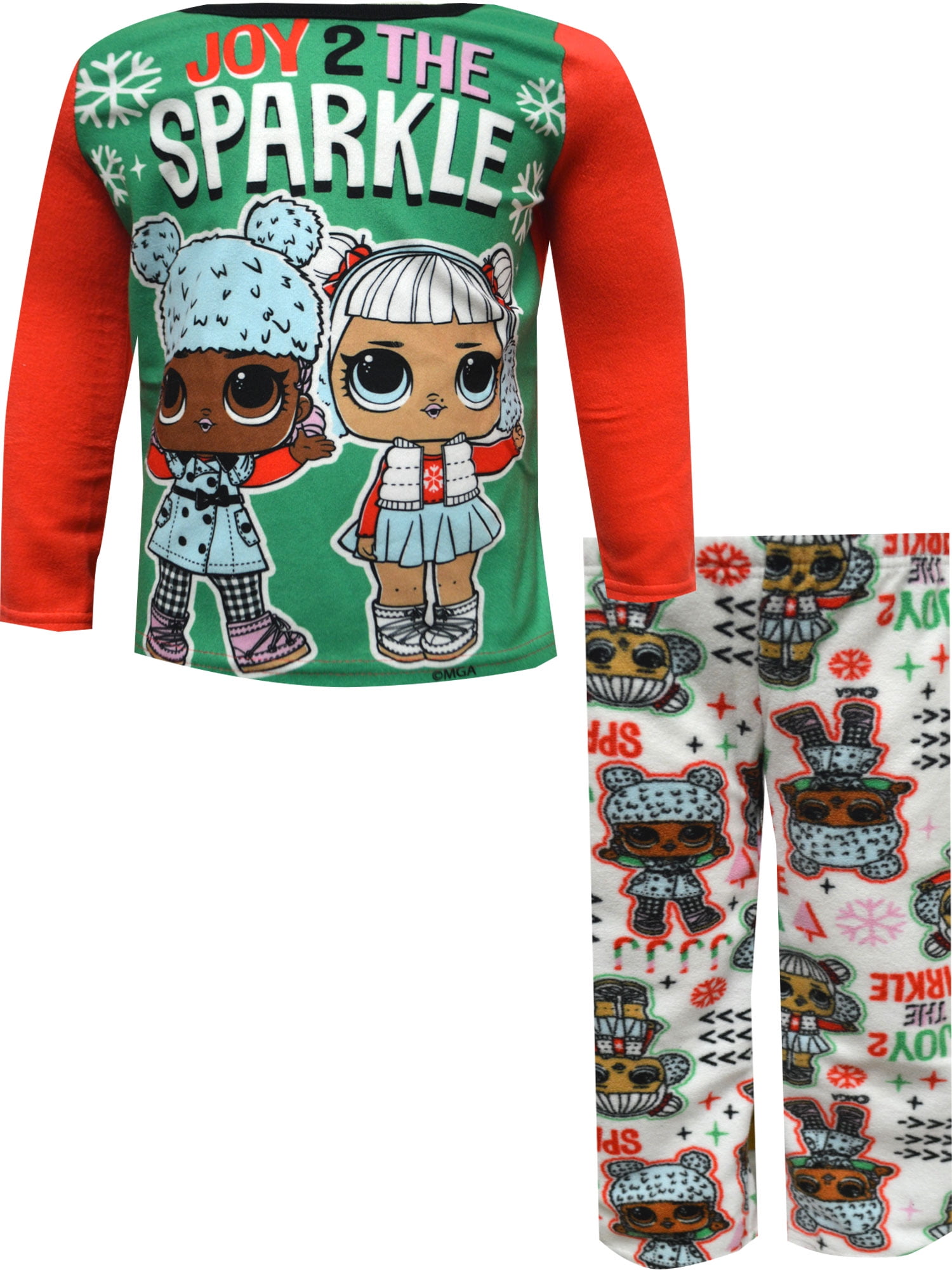 Komar Kids Girls LOL Surprise Joy to the Sparkle Christmas Fleece ...