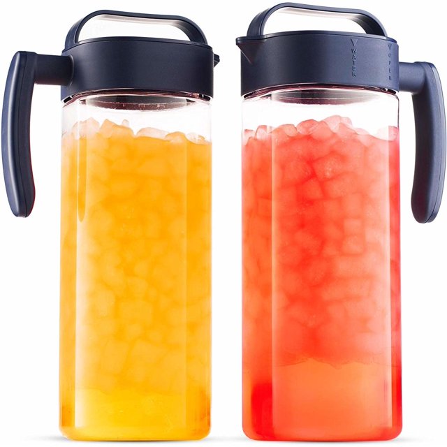 Komax Beverage Pitchers, 2.1-quart Spill-proof Water Pitcher, Set-of-2 ...