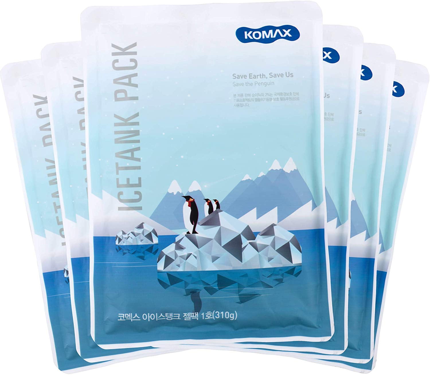 Komax 6-Pack Lunch Box Ice Packs, Gel Reusable, Flexible and Durable ...