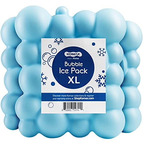 Komax Large Bubble Ice Packs for Coolers 3-Pack | 12 to 15 Hours, Long ...
