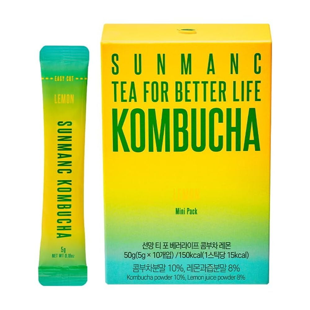 Kombucha 10 Packets, Sparkling Probiotic Fermented Drink, Convenient ...