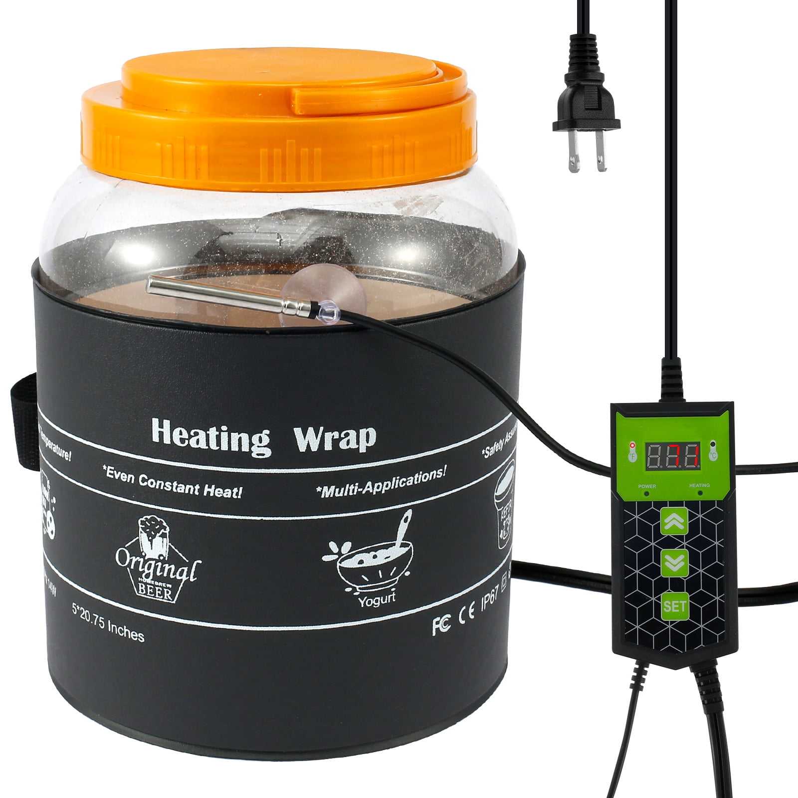 Kombucha Heating Wrap Even Heating Kombucha Jar Heater Wrap Waterproof ...