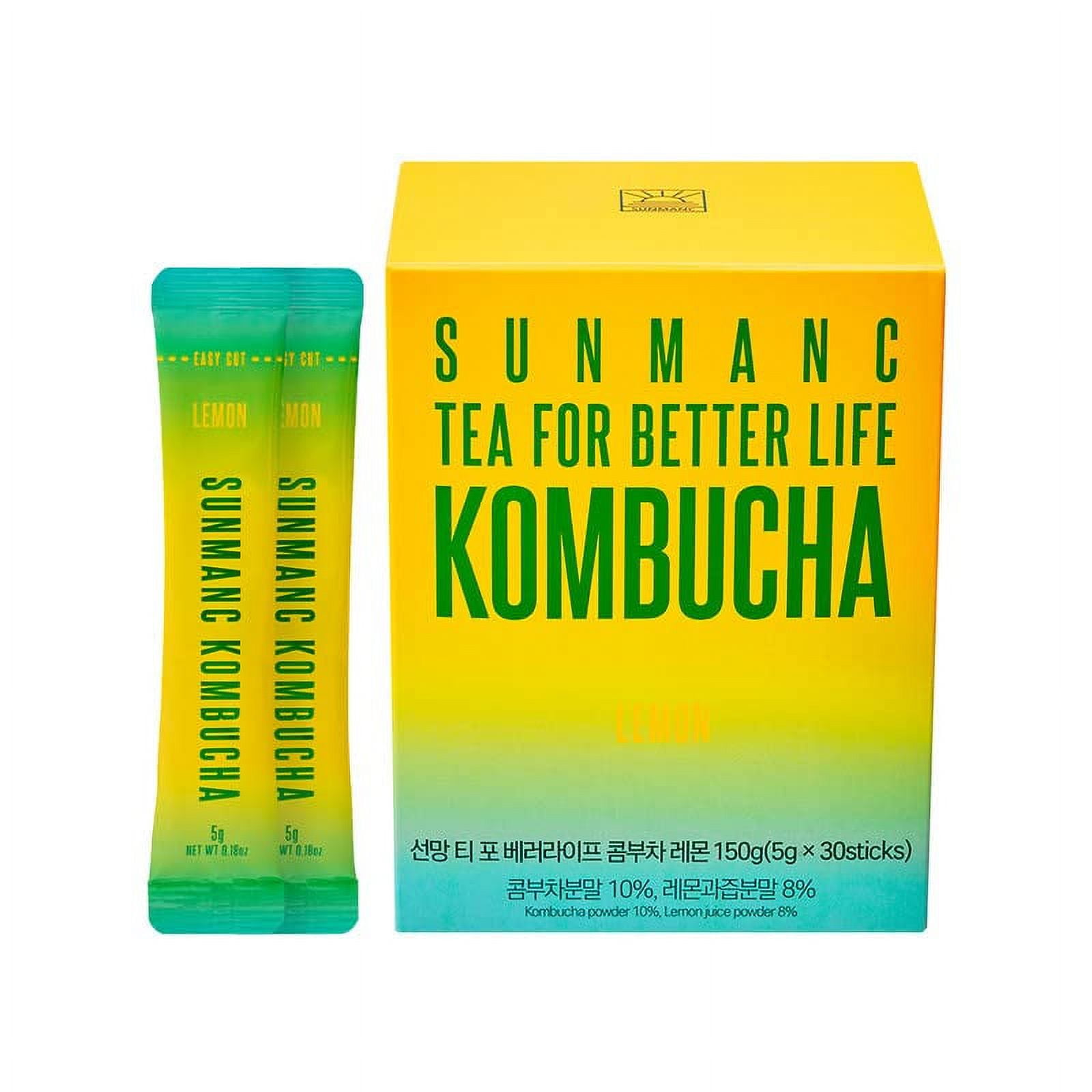 SUNMANC Kombucha Health Diet Beverage, Organic Probiotic Fermented ...