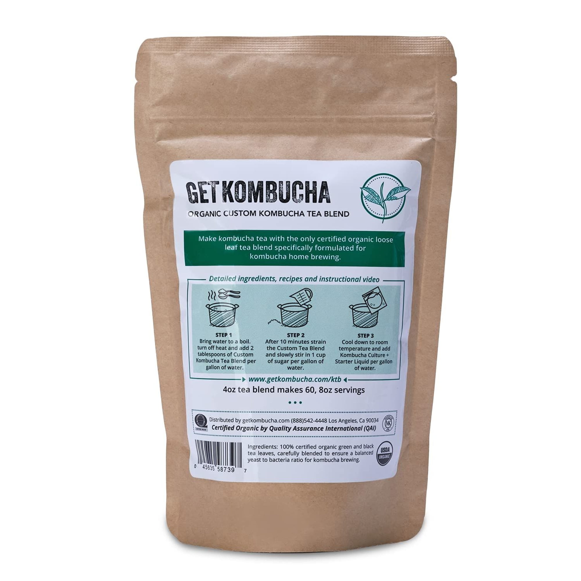 Kombucha Tea Blend - (300 Servings) Buy 3 Get 2 Free - Save 58% ...