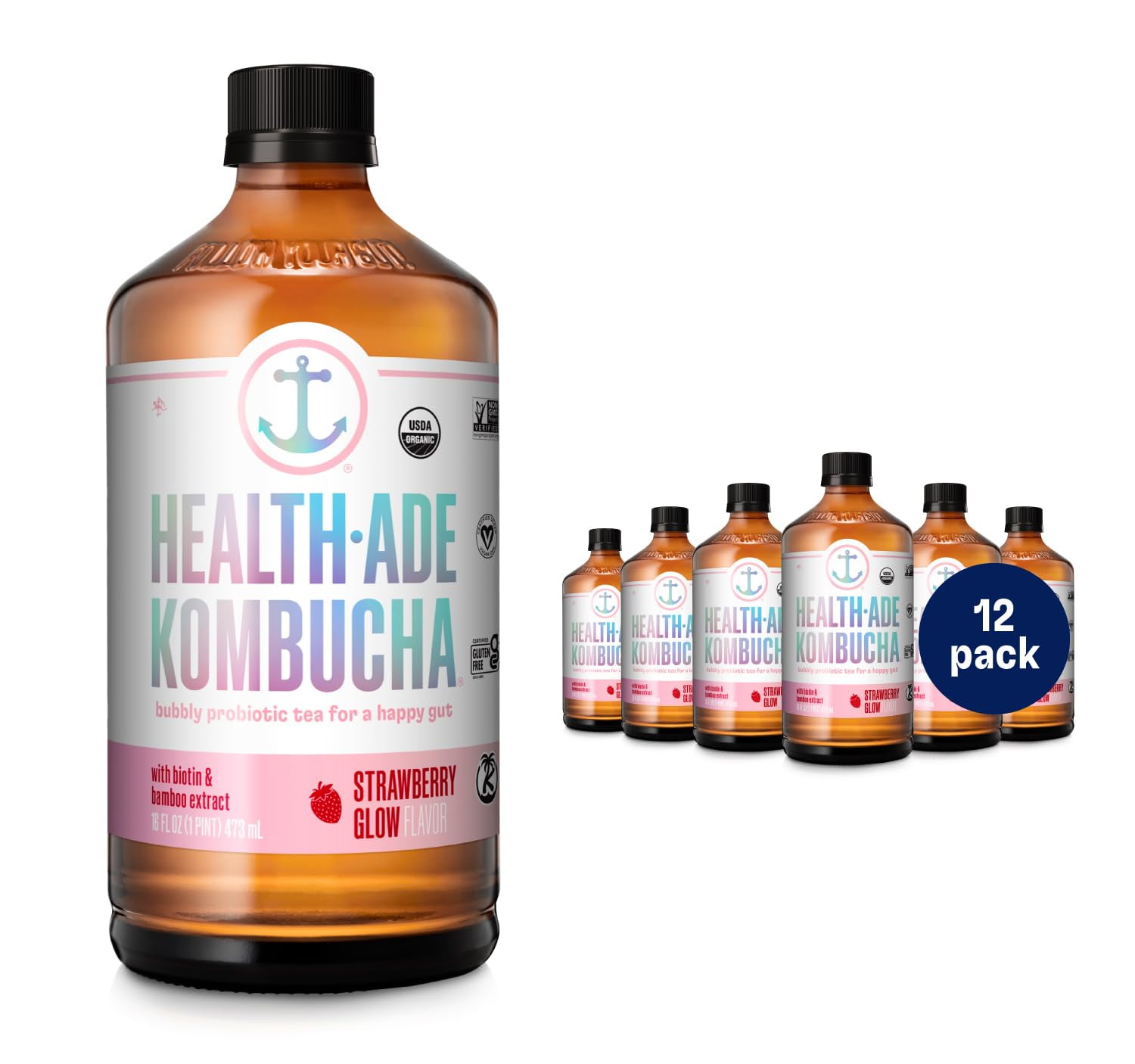 Kombucha Tea Organic Drink, Fermented Tea with Living Probiotics ...