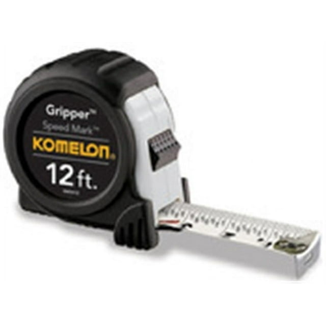 Komelon 12' X 5/8In White Speedmark Blade Gripper Series Tape Measure ...