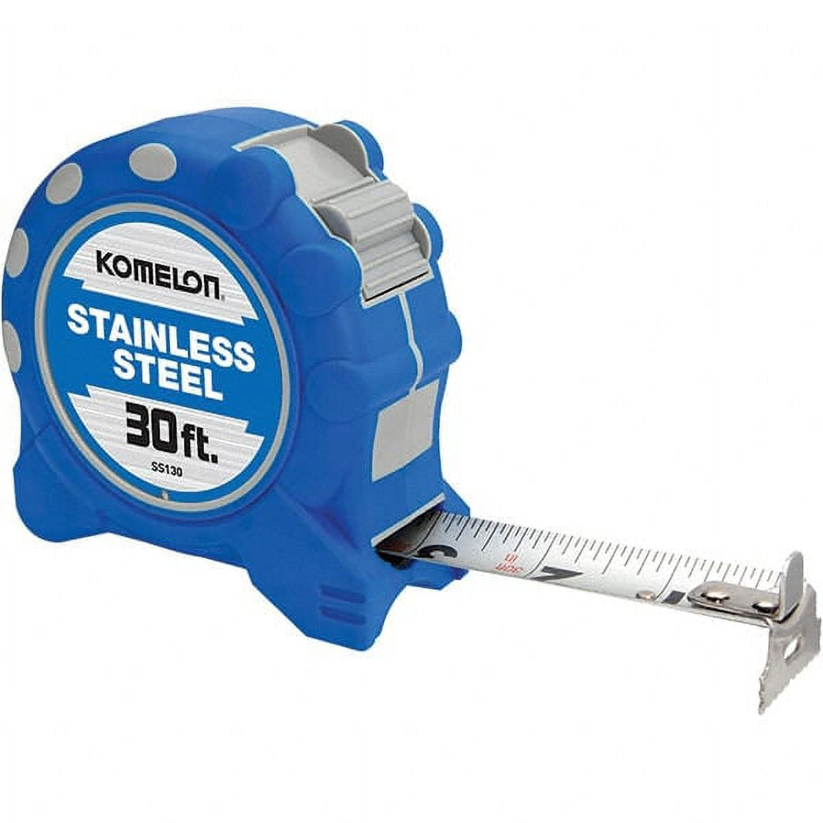 Komelon 30' x 1" Silver Blade Tape Measure 1/16" Graduation ...