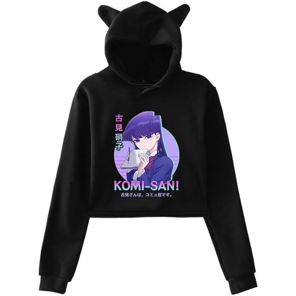 Komi Can't Communicate Merch Komi Shouko - Girls' Hoodies with Cat Ears ...