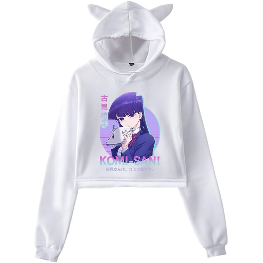 Komi Can't Communicate Merch Komi Shouko - Girls' Hoodies with Cat Ears ...