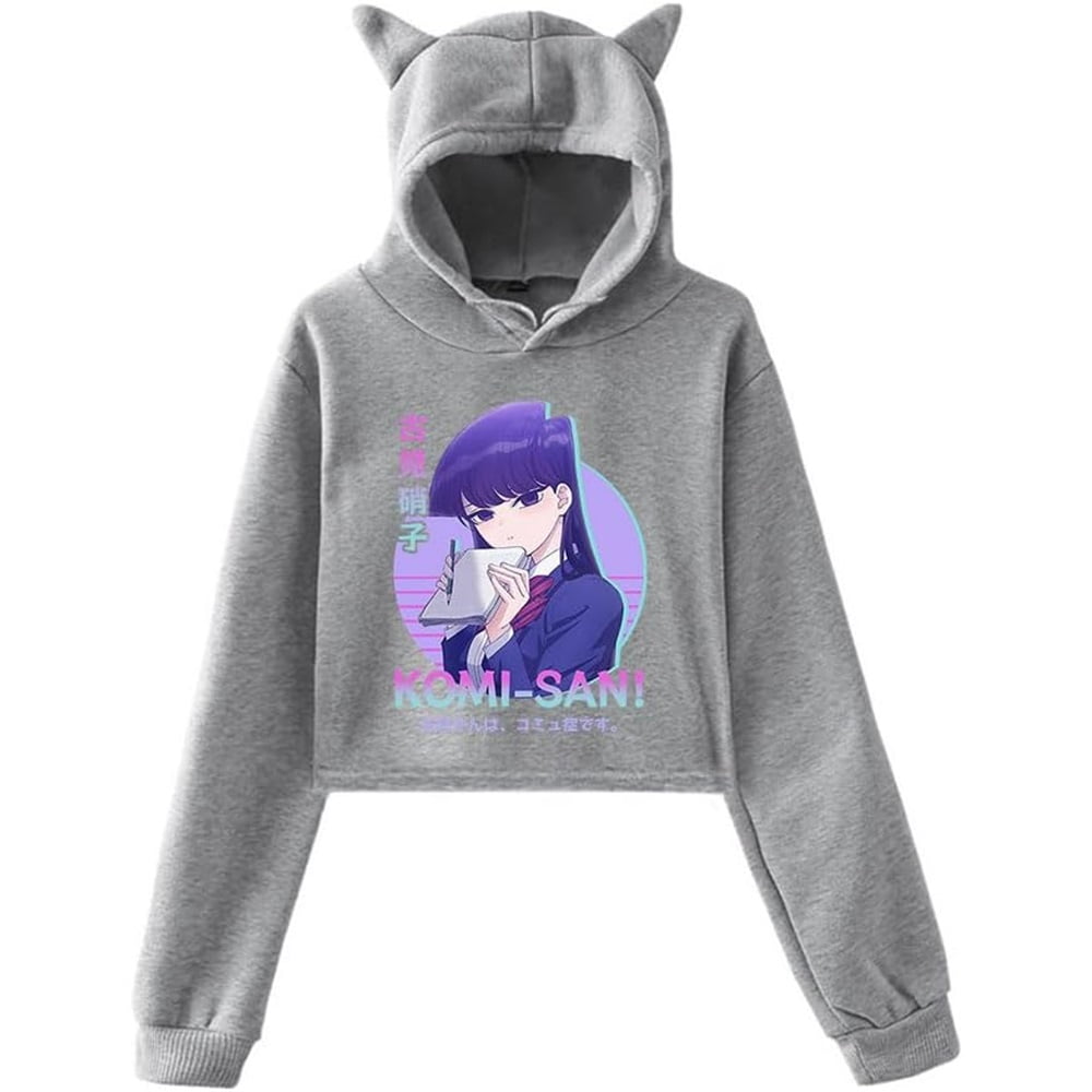 Komi Can't Communicate Merch Komi Shouko - Girls' Hoodies with Cat Ears ...