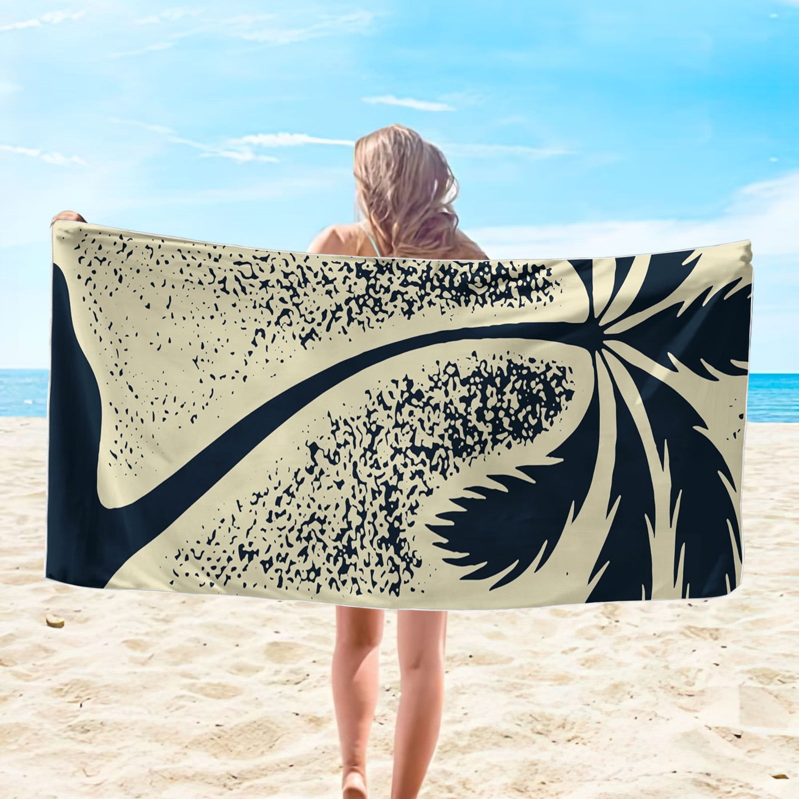 Komiseup Beach Towel for Adults Summer Swimming Bath Shower Pool Towel ...