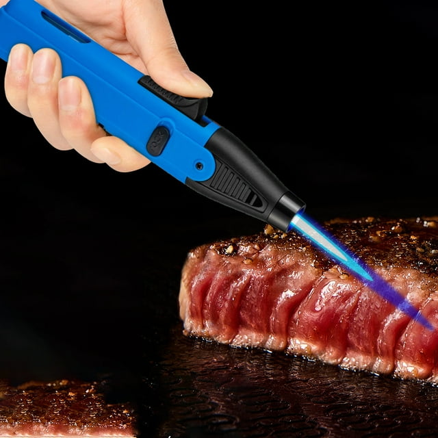 Komiseup Cool Torch Lighters Windproof For Outdoor Douable Blue Flame ...