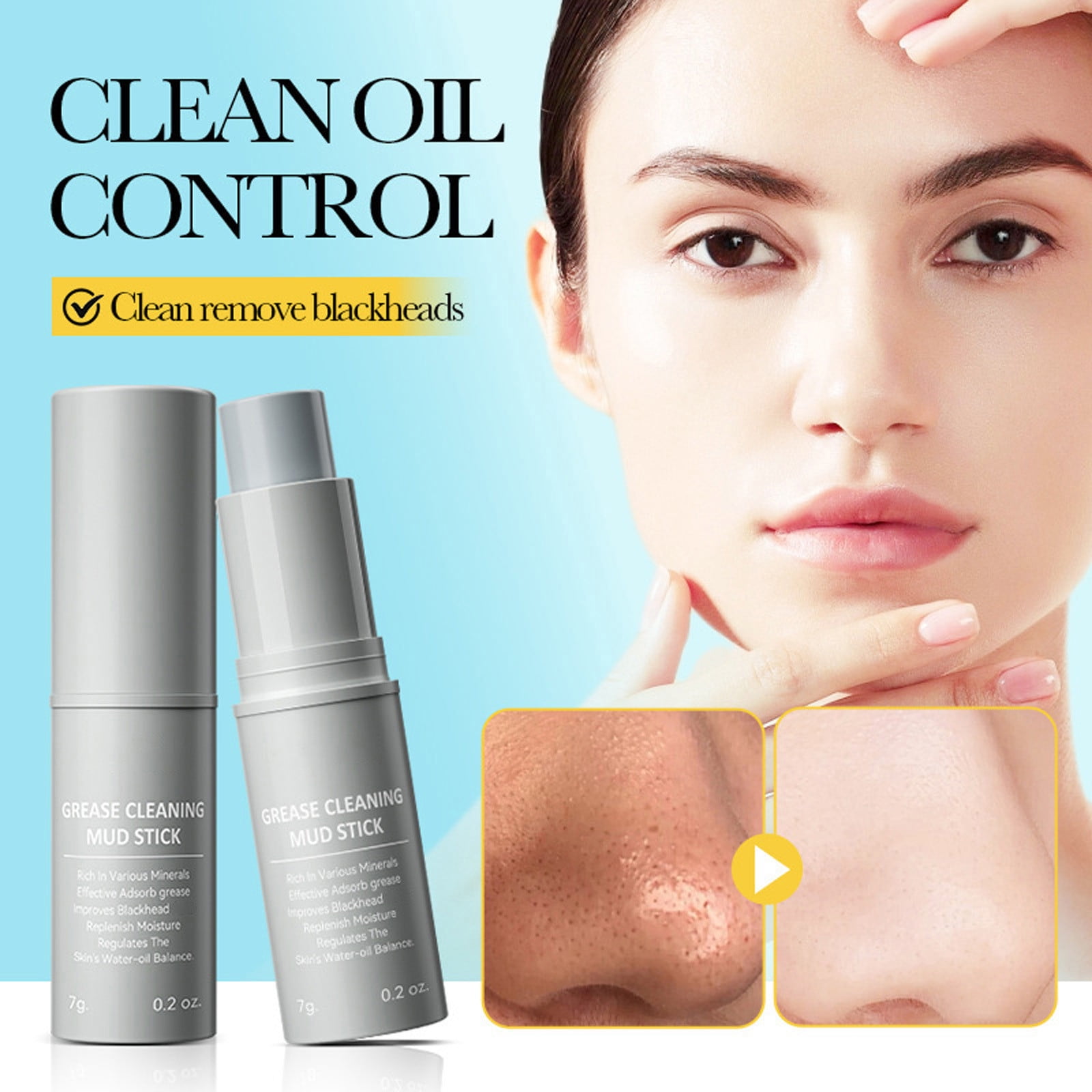 Komiseup Deep Cleanse Mask Stick For Face, Poreless Deep Cleanse Mask ...