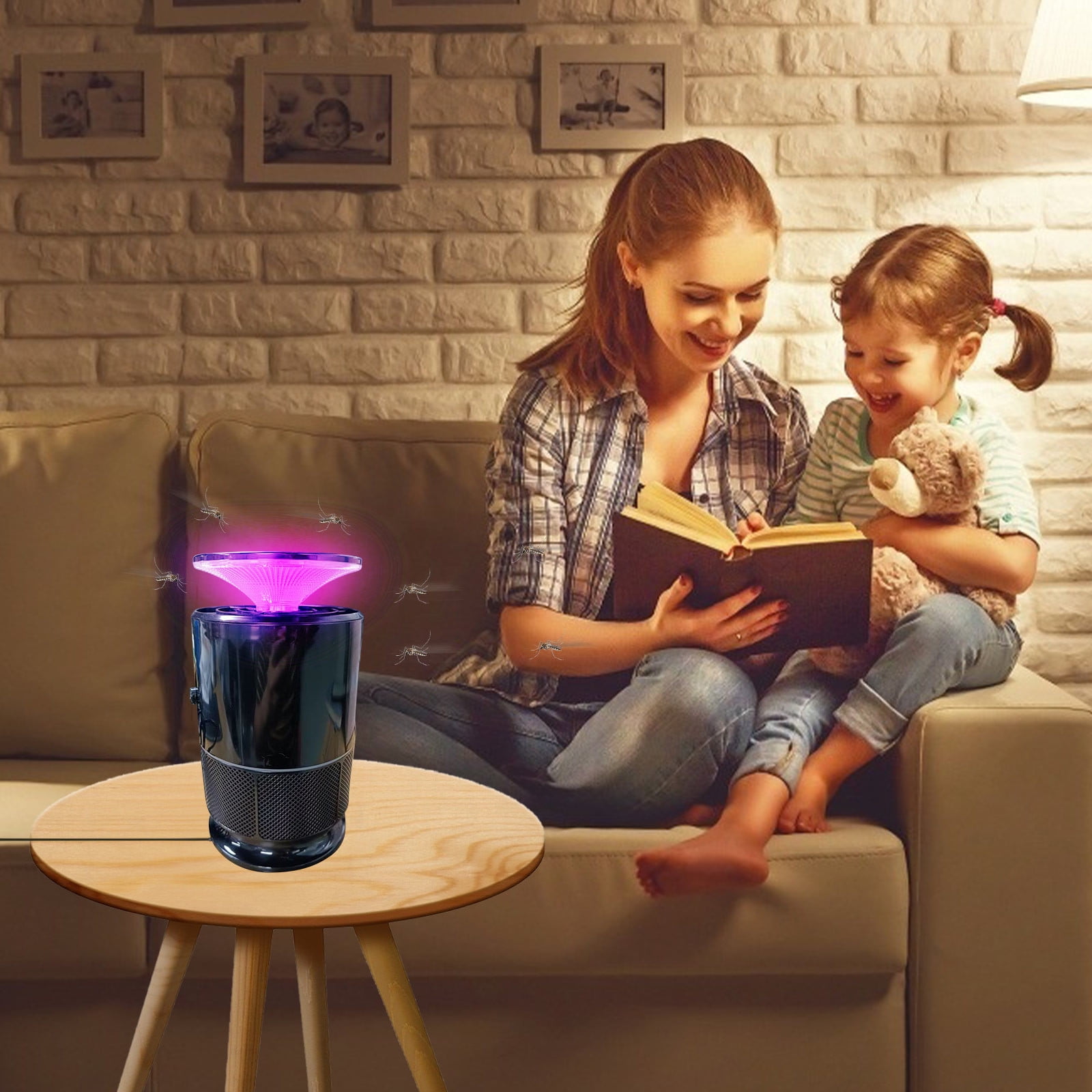 Komiseup Electric Bug Zapper Mosquito Trap with Suction Fan Indoor ...