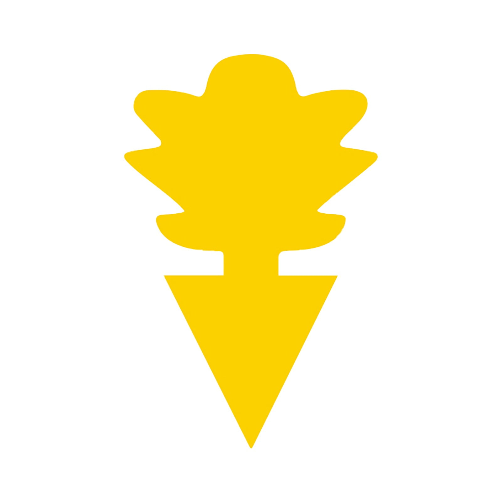 Komiseup Fruit Fly Traps, 50Pack Fungus Gnat Traps Yellow Sticky Bug ...