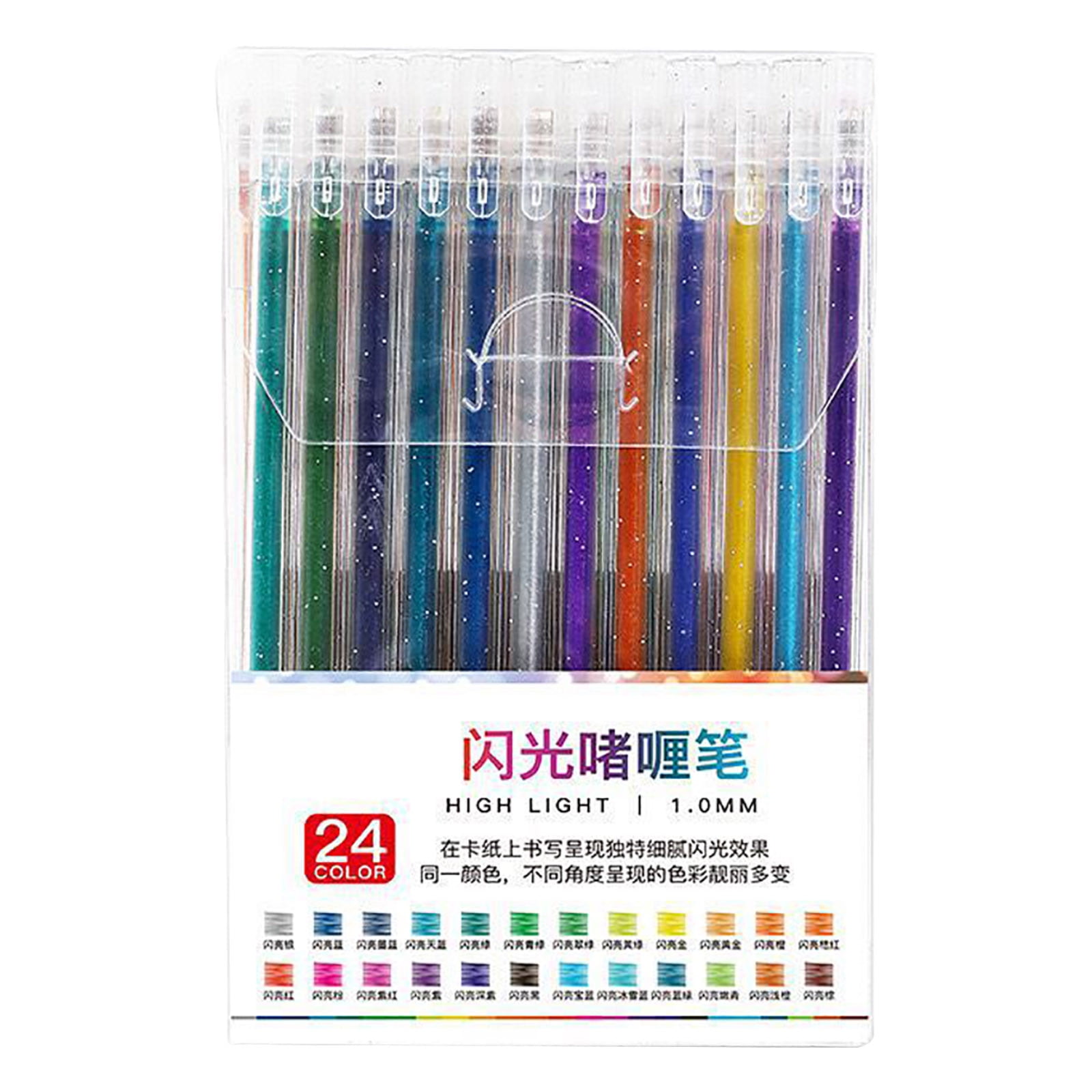 Komiseup Glitter Gel Pens, Glitter Colored Pen, Strengthfully Markers ...