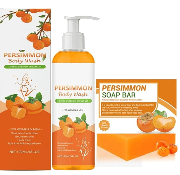 Komiseup Persimmon Soap Bar, Persimmon Body Wash, Body Odor Control ...