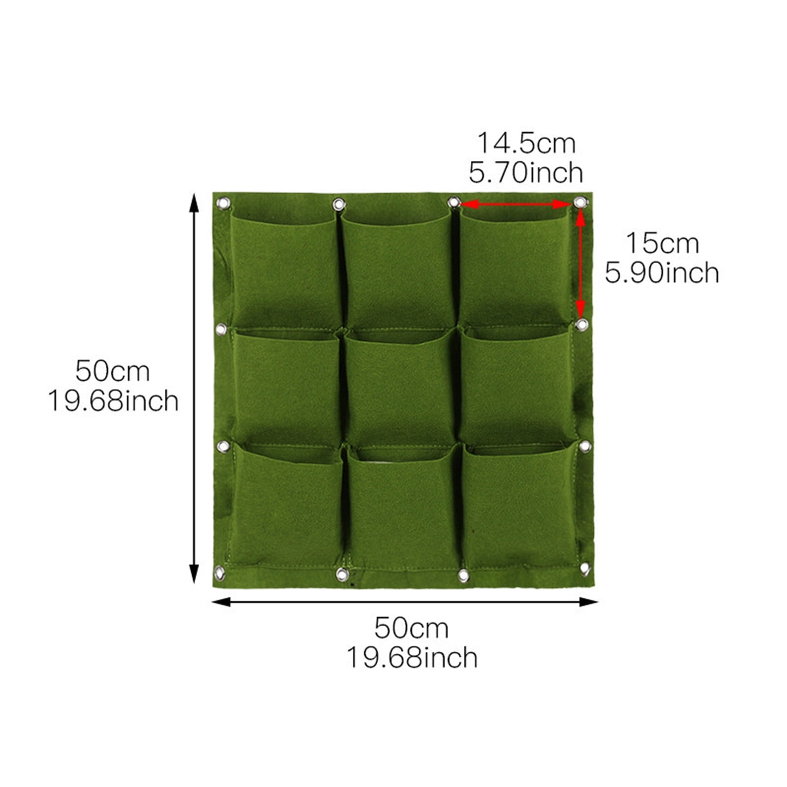 Komiseup Plant Grow Bag, Garden Vertical Planter Pockets Planting Bag ...