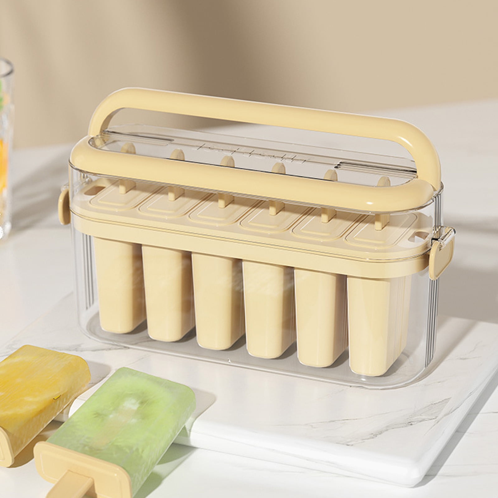 Komiseup Silicone Popsicle Molds, 6-cavity, Popsicle Molds Maker Ice ...