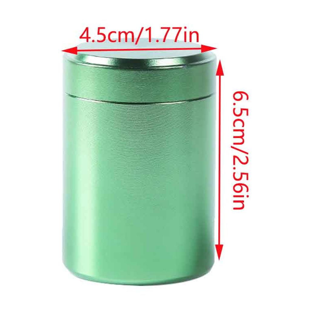 Komiseup Tea Tin Canister, Round Metal Containers for Tea, Airtight ...