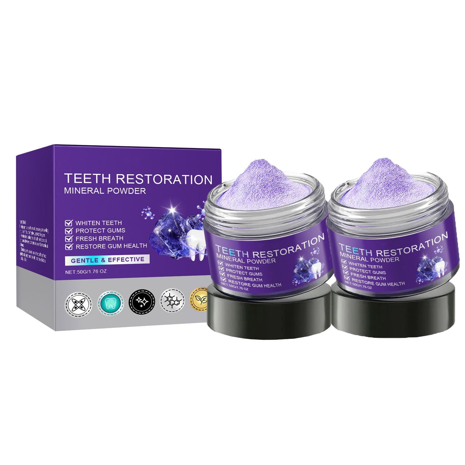 Komiseup Teeth Restoration Mineral Powder, Mineral Tooth Powder ...