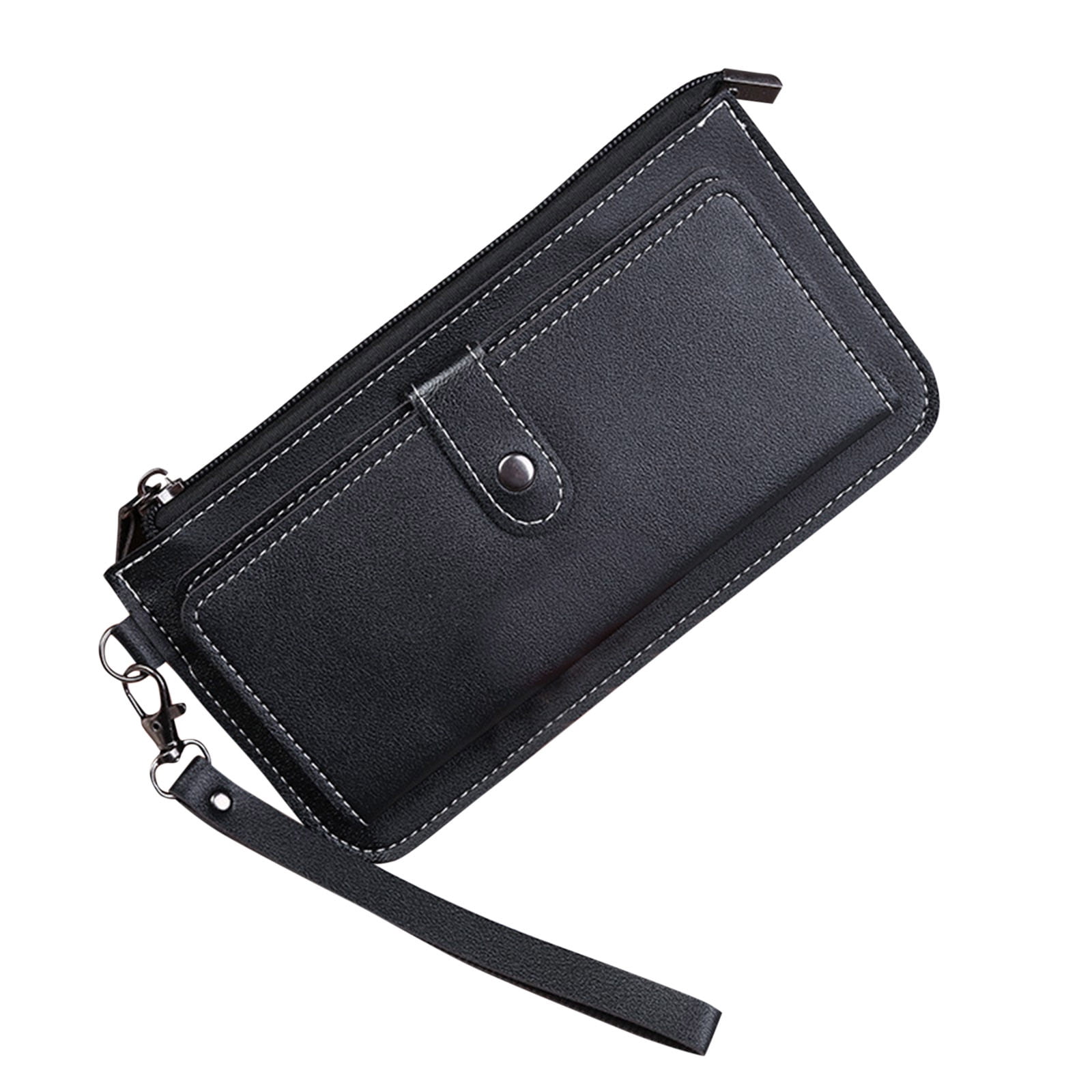 Komiseup Womens Wallet Leather, Large Capacity Wristlet Clutch Purse ...