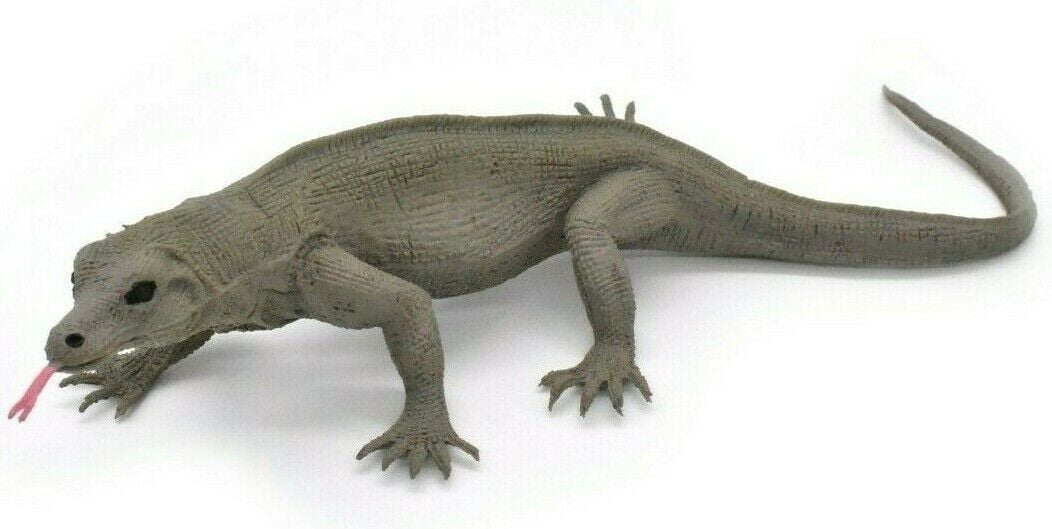 Komodo Dragon, Lizard, Rubber Reptile, Toy, Educational, Realistic ...