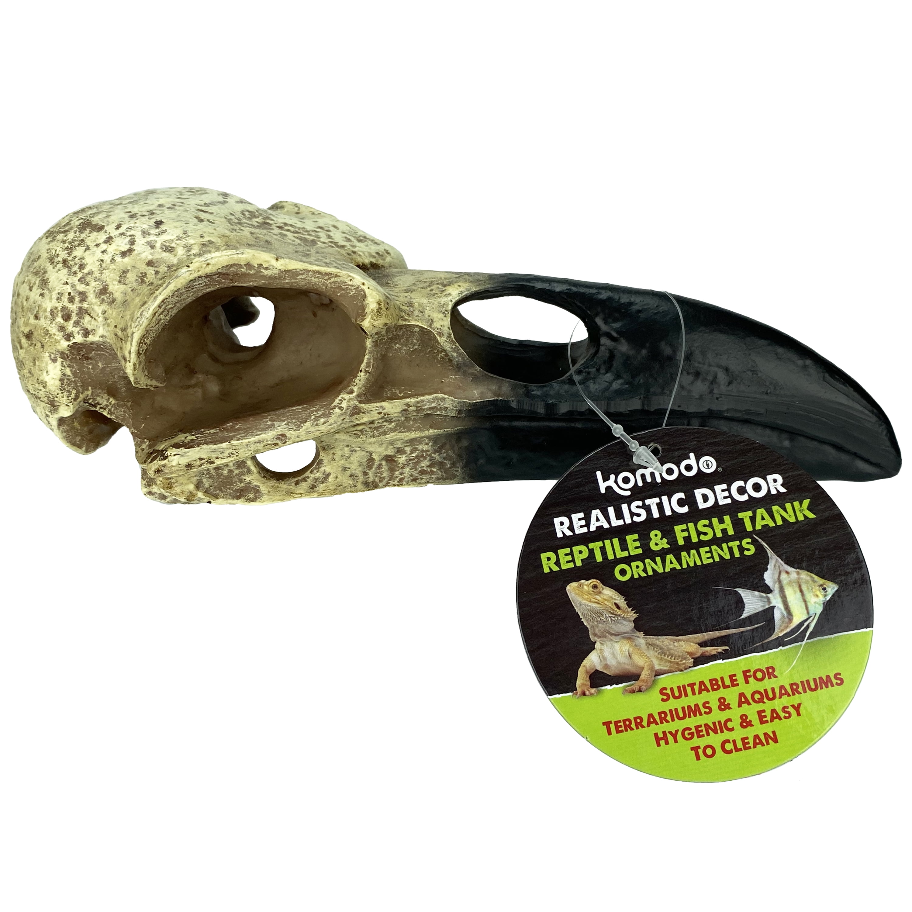 Komodo Raven Skull, Terrarium or Aquarium Decor for Fish or Reptiles, 8 ...