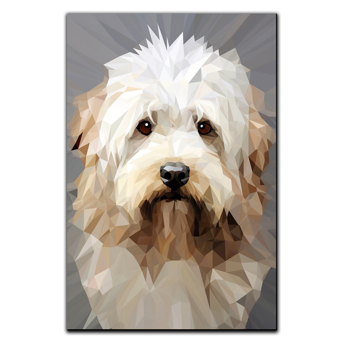 Komondor Large Canvas Wall Art for Living Room Bedroom Dog Picture ...