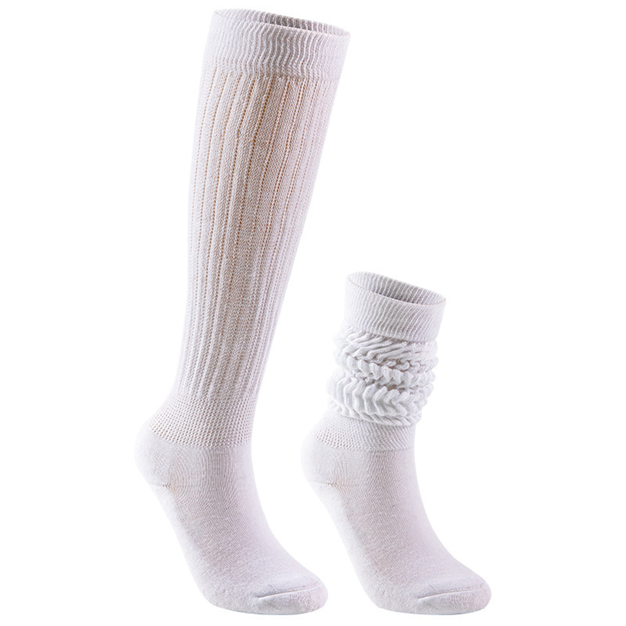 Komoo 3 Pairs Women Slouch Socks Soft Extra Long Scrunch Knee High Sock ...