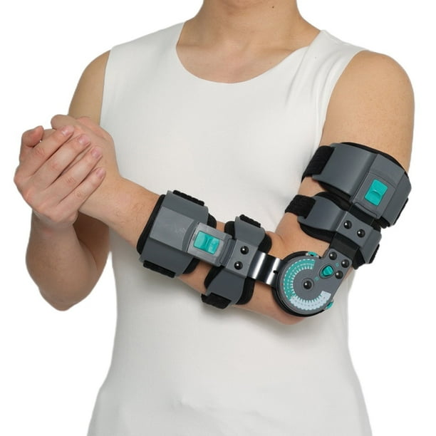 Komzer Hinged ROM Elbow Brace, Adjustable Post-Op Splint Stabilizer for ...