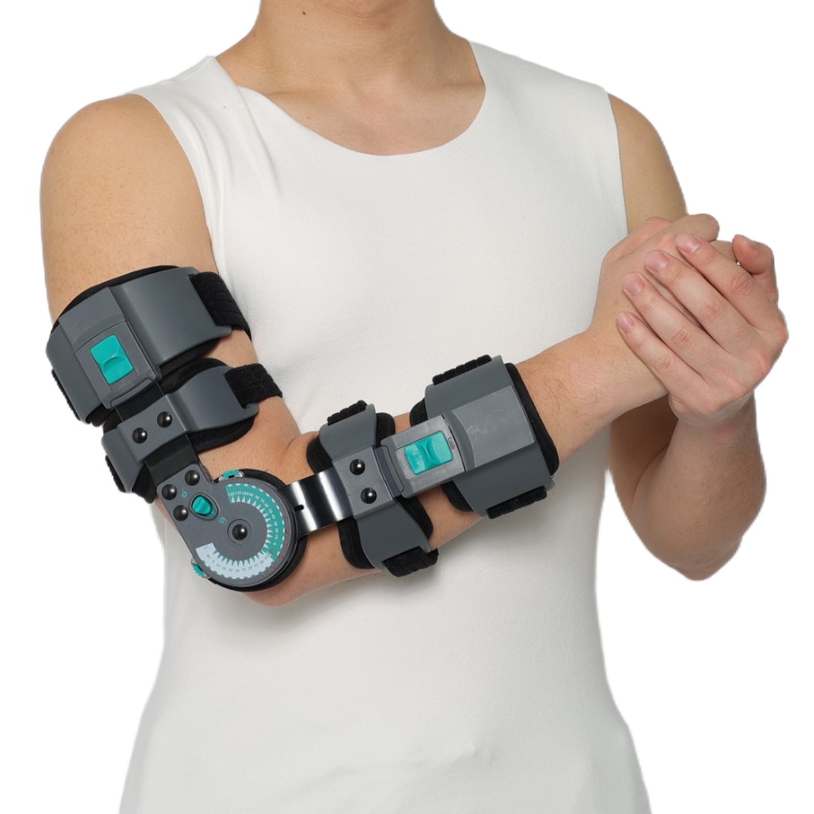 Komzer Hinged ROM Elbow Brace, Adjustable Post-Op Splint Stabilizer for ...