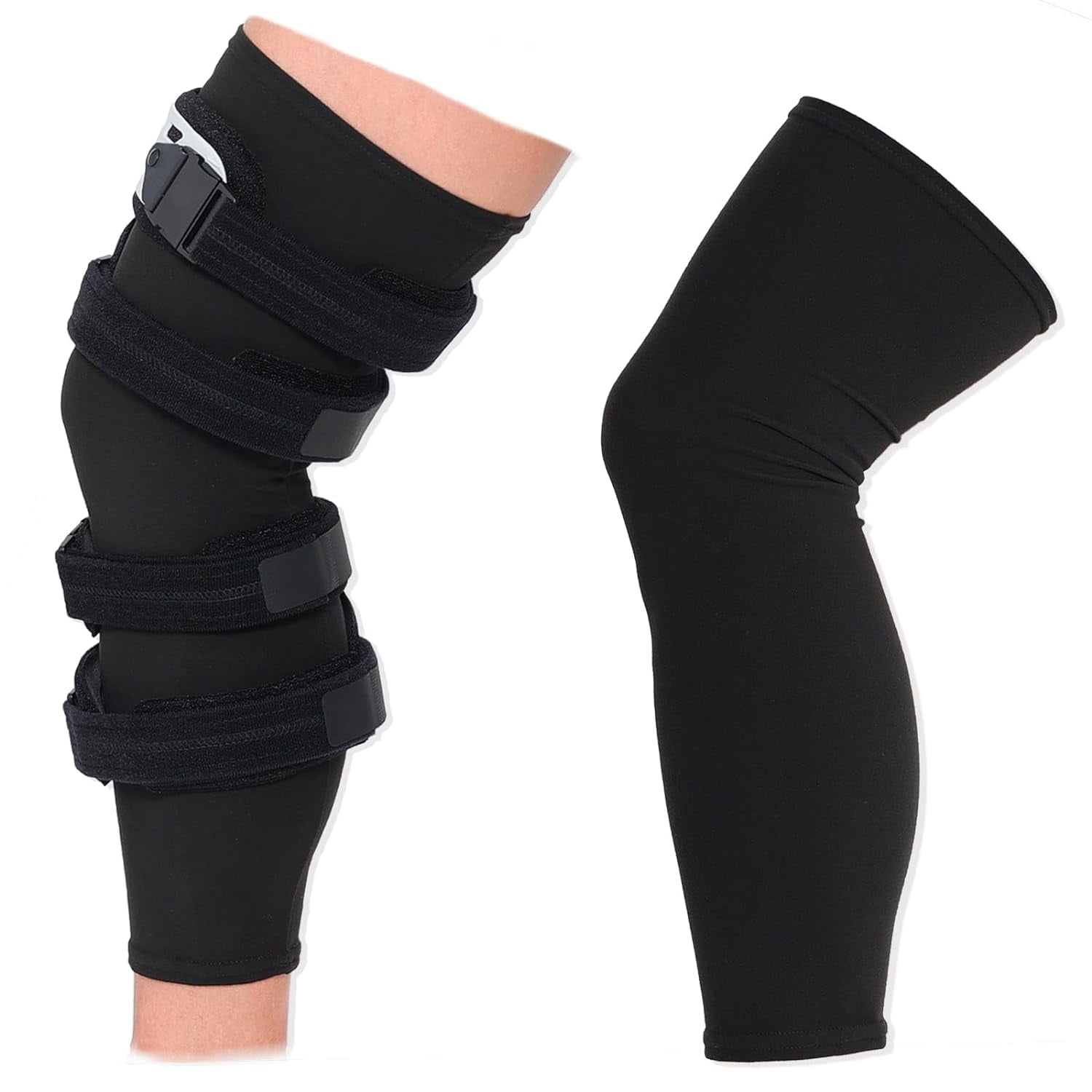 Komzer Knee Brace Undersleeve Knee Sleeve for Under Brace Closed ...
