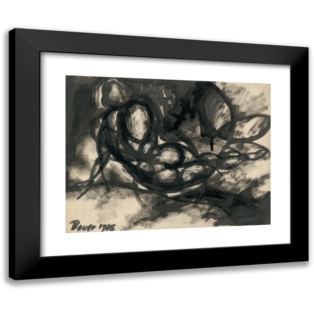 Konštantín Bauer 14x12 Black Modern Framed Museum Art Print Titled ...