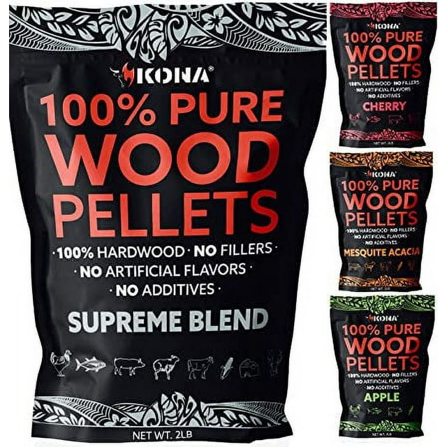 Kona BBQ Robust Wood Pellets Variety Pack - - Grilling, BBQ, & Smoking ...