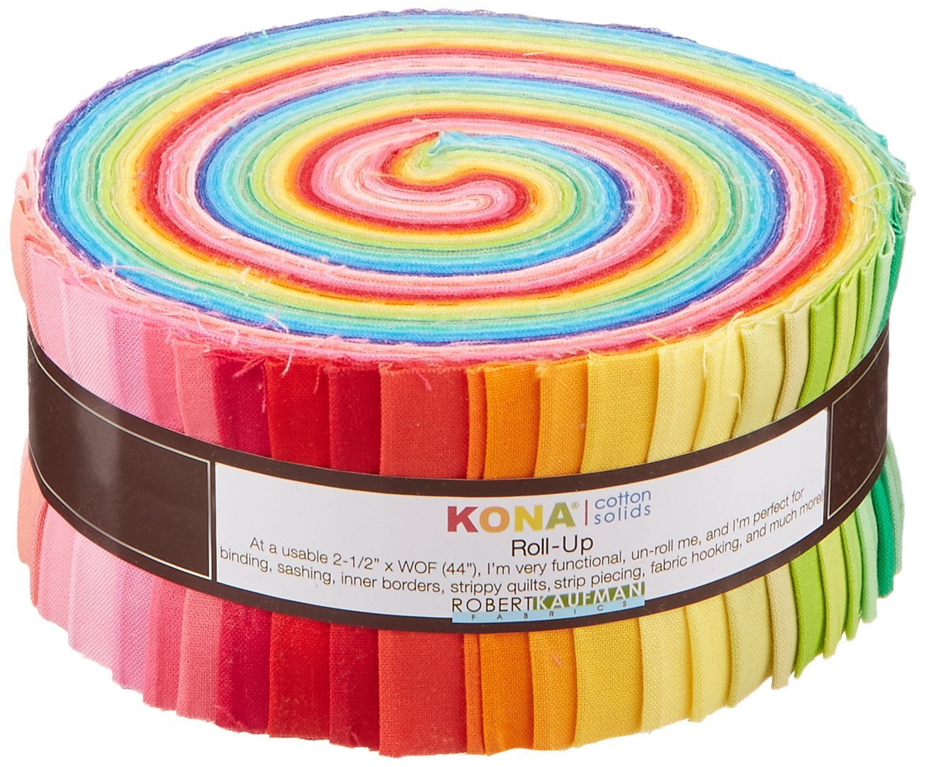 Kona Cotton Solids: New Bright Palette; 41 2.5 inch Strips - Robert ...