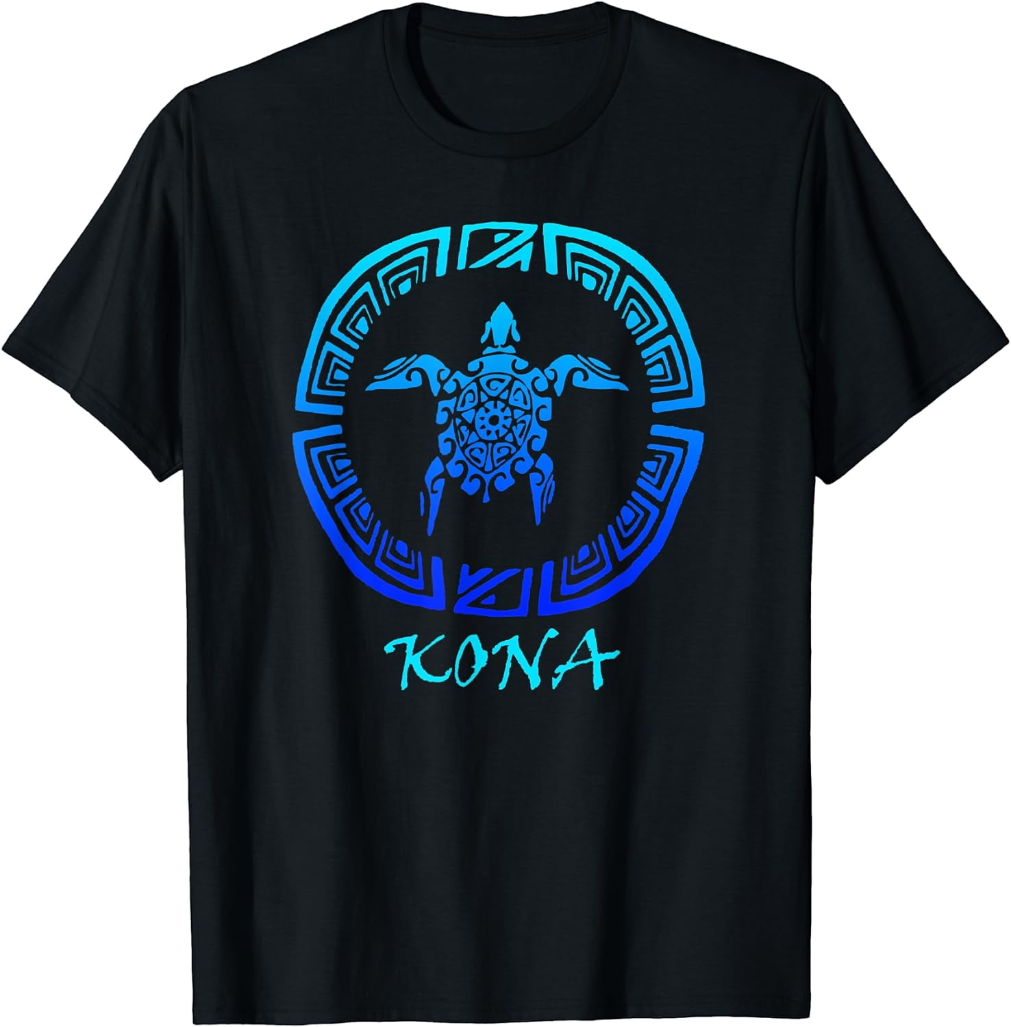 Kona, Hawaii Vintage Retro Tribal Turtle Vacation T-Shirt - Walmart.com