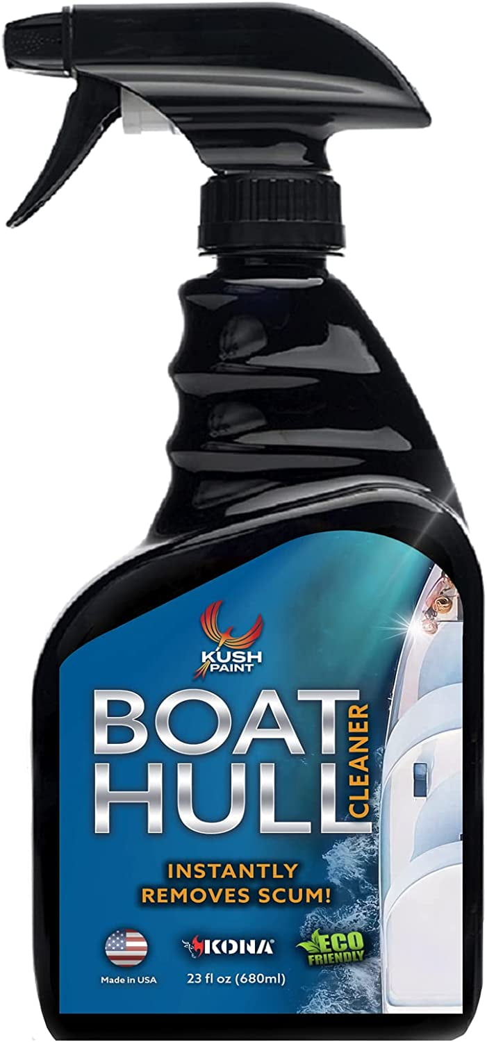 Kona Safe/Clean Boat Hull Cleaner - Gel Spray Quickly Removes Stains ...