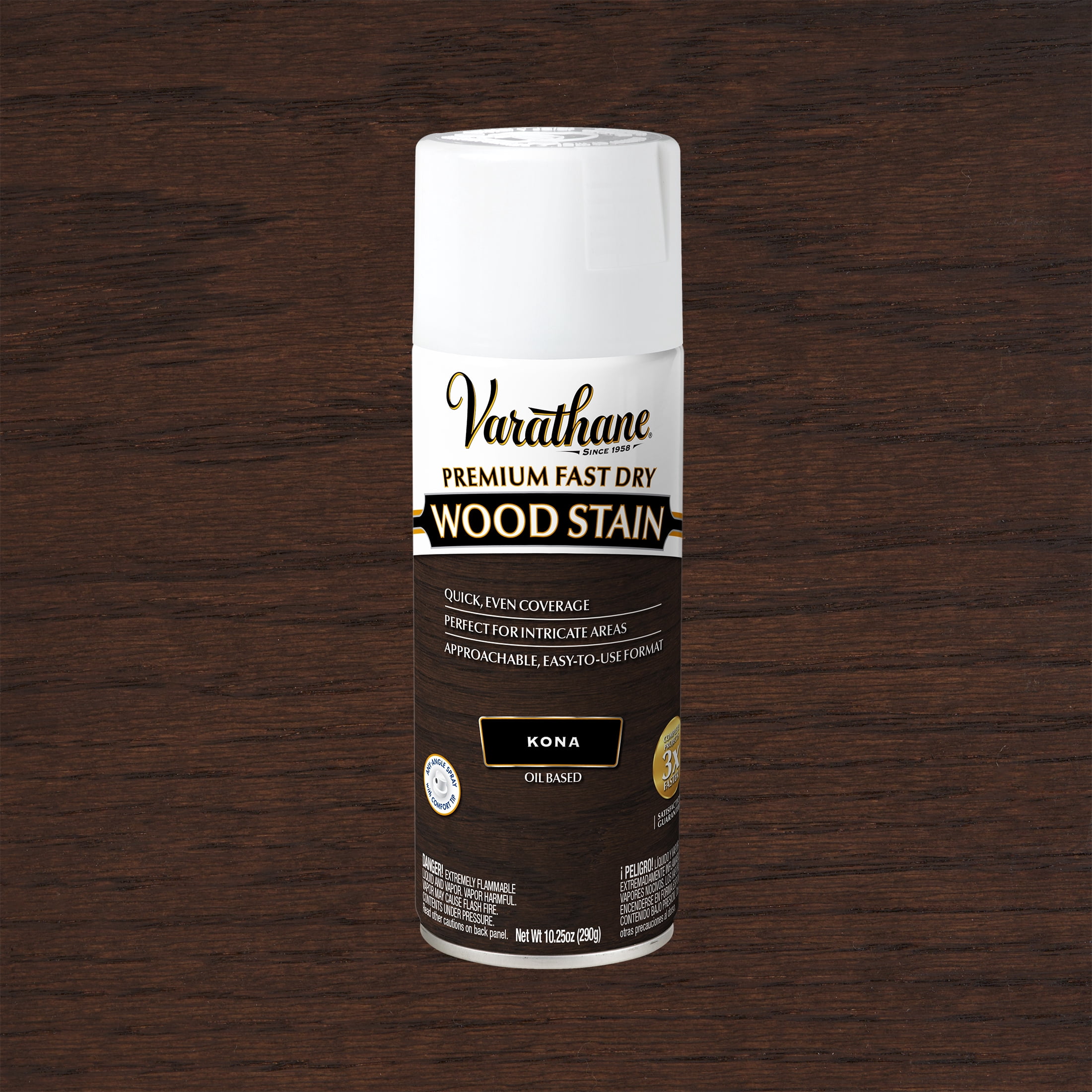 Rust-Oleum Kona Varathane Premium Fast Dry Interior Wood Stain Spray 10 ...