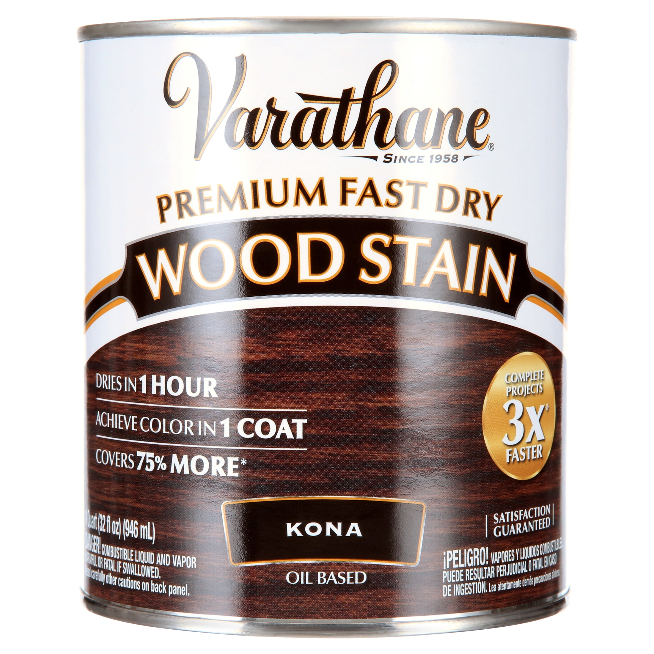 Free Shipping! Varathane Kona, Fast Dry Wood Stain, Quart, Interior Use ...