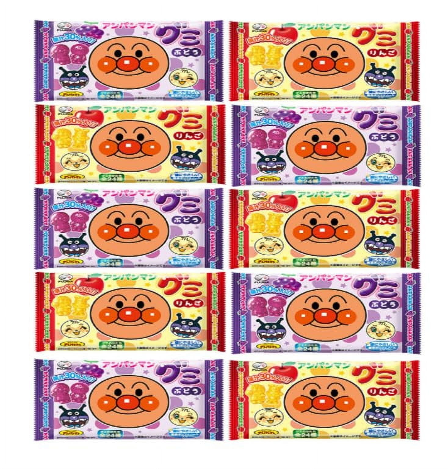 Konbini Japan - Anpanman XEF1 Gummy Candy - Pack of 10, Japanese Sweets ...