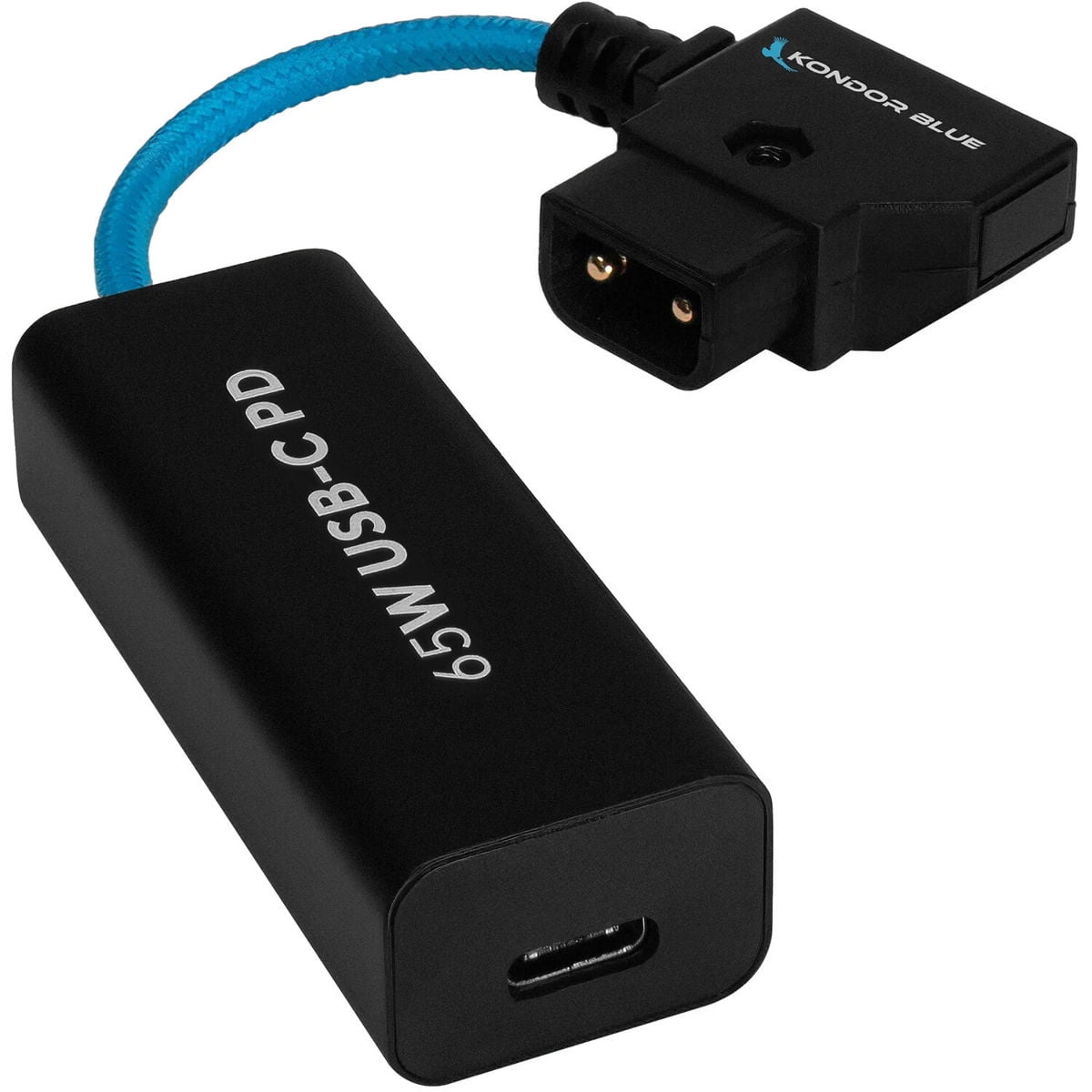 Kondor Blue 6" D-Tap to Female USB-C PD 2-Way Battery Charging Power ...