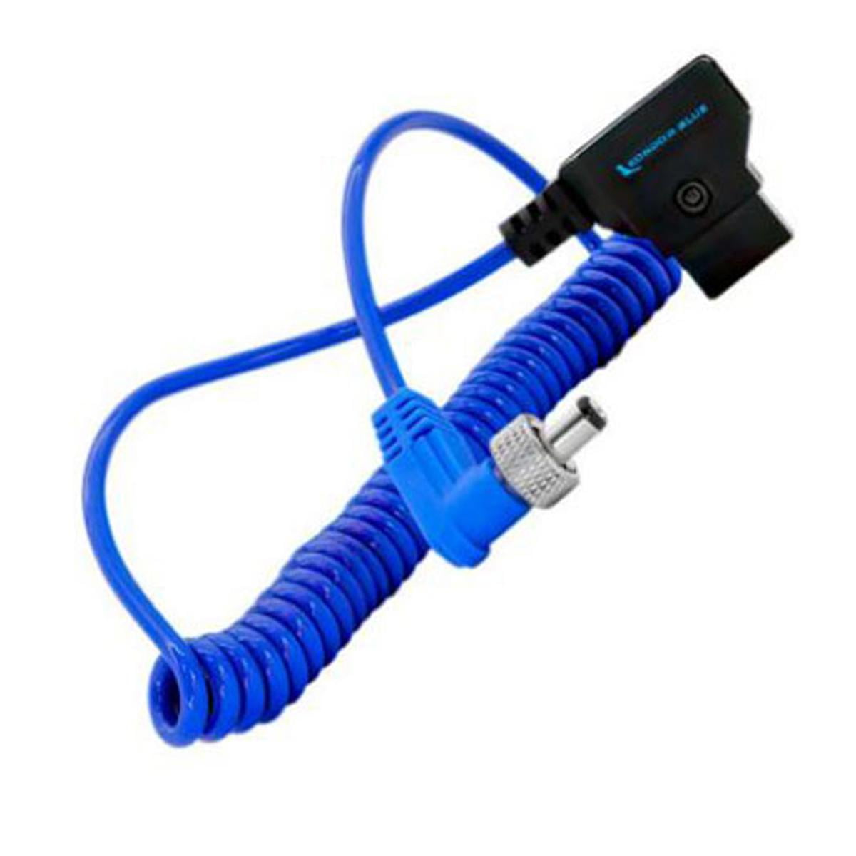 Kondor Blue Coiled D-Tap to Locking DC 2.5mm Right Angle Cable ...