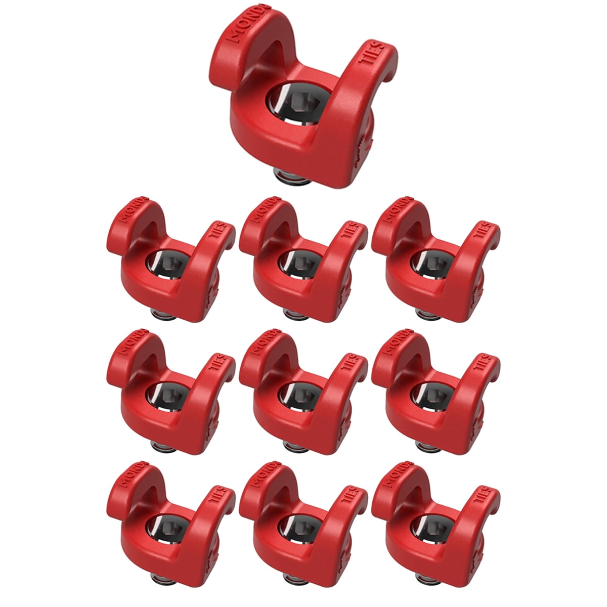 Kondor Blue Mondo Ties Cable Management Clips, Red, 10-Pack - Walmart ...